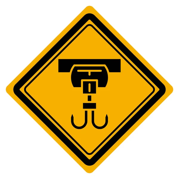Hoist Crane Hook Symbol Yellow Signage Stock Vector Image by ©loopang ...