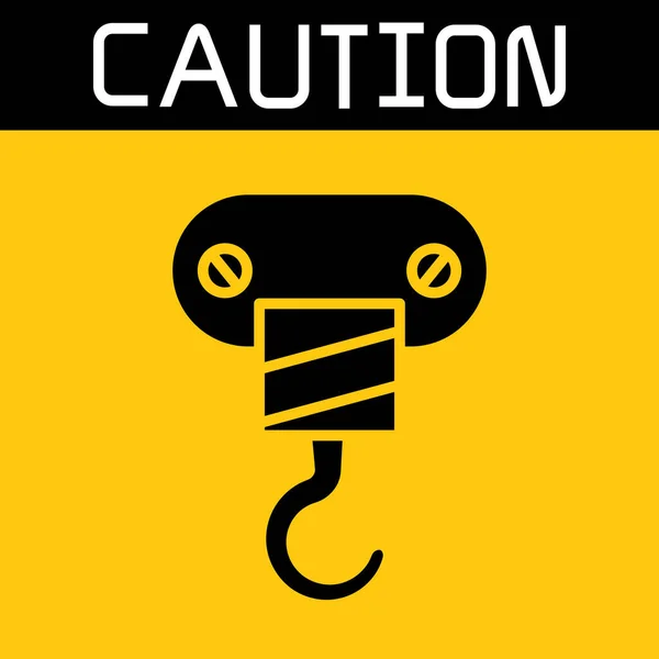 Industrial Crane Hook Triangle Symbol Vector Stock Vector by ©loopang ...