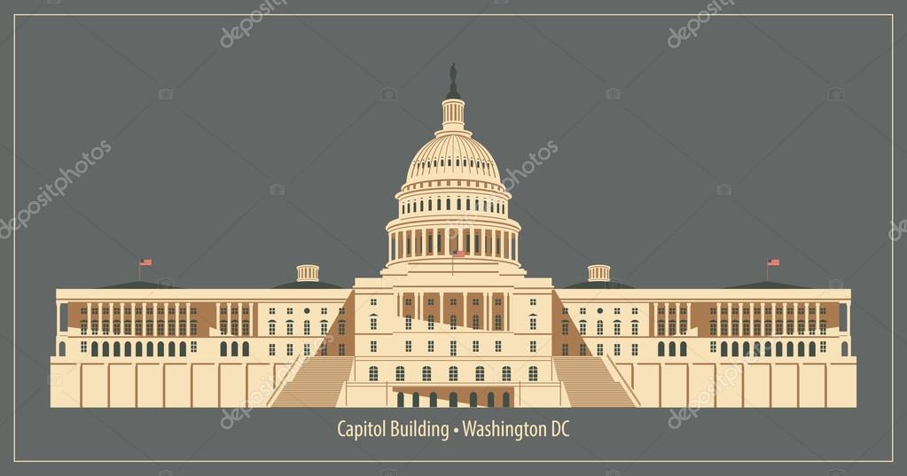 Capitol Building in Washington DC Stock Vector Image by ©paseven #126577608