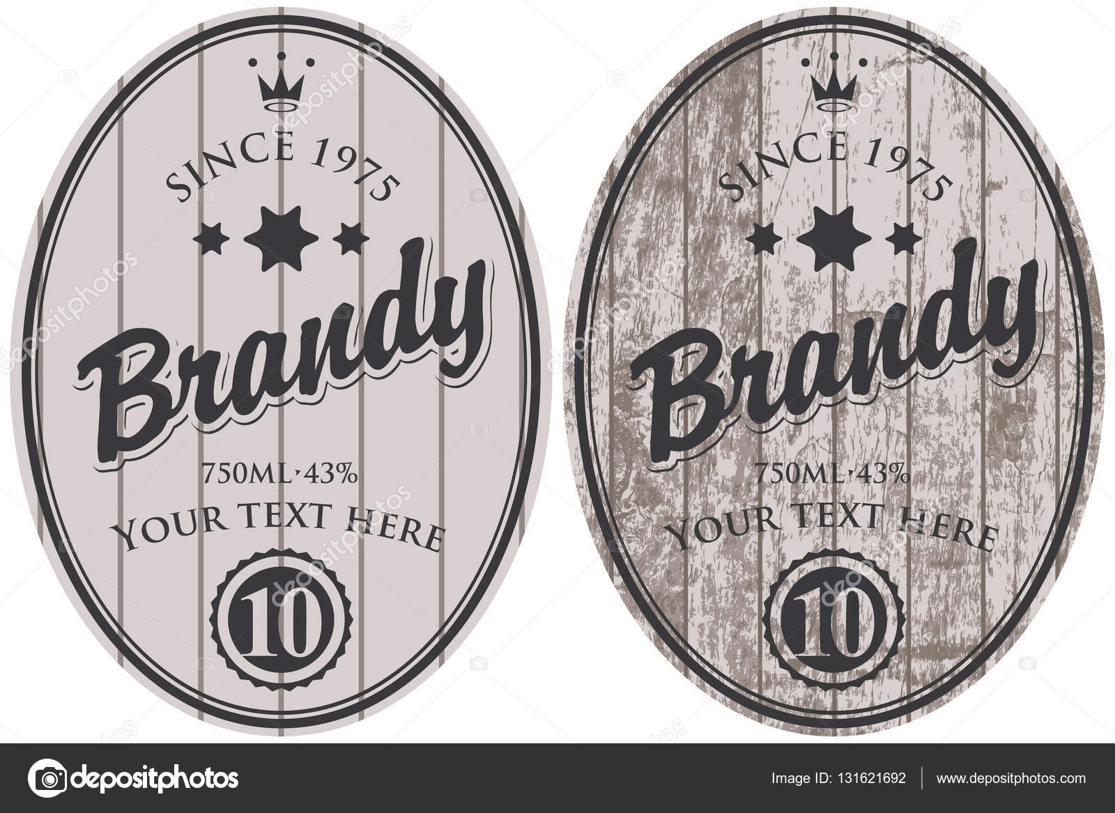 Vector brandy labels Stock Vector by ©paseven 131621692