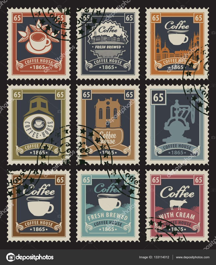 Stamps for coffee houses Stock Vector Image by ©paseven #133114012