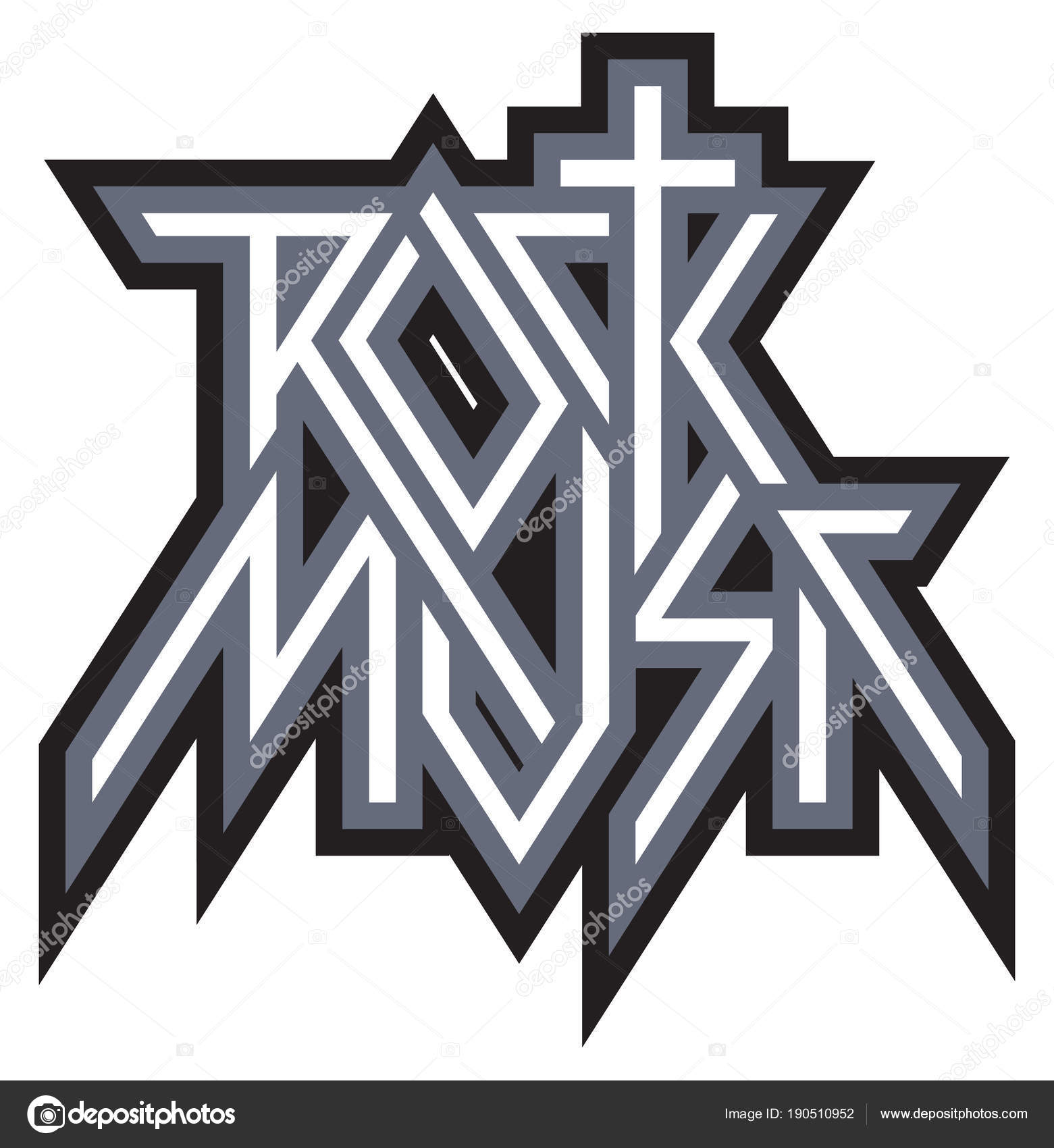 Rock Music - vector logo, emblem, label Stock Vector Image by ©paseven ...
