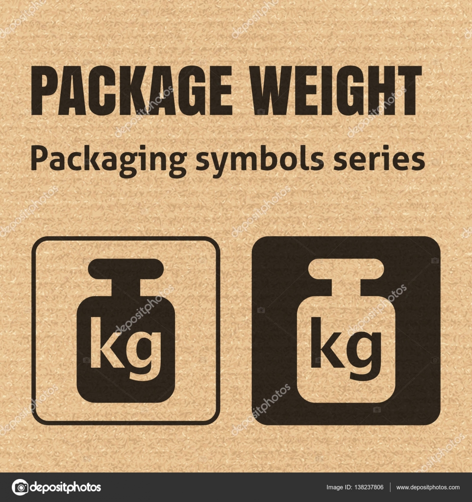 PACKAGE WEIGHT packaging symbol Stock Vector Image by ©RealVector ...