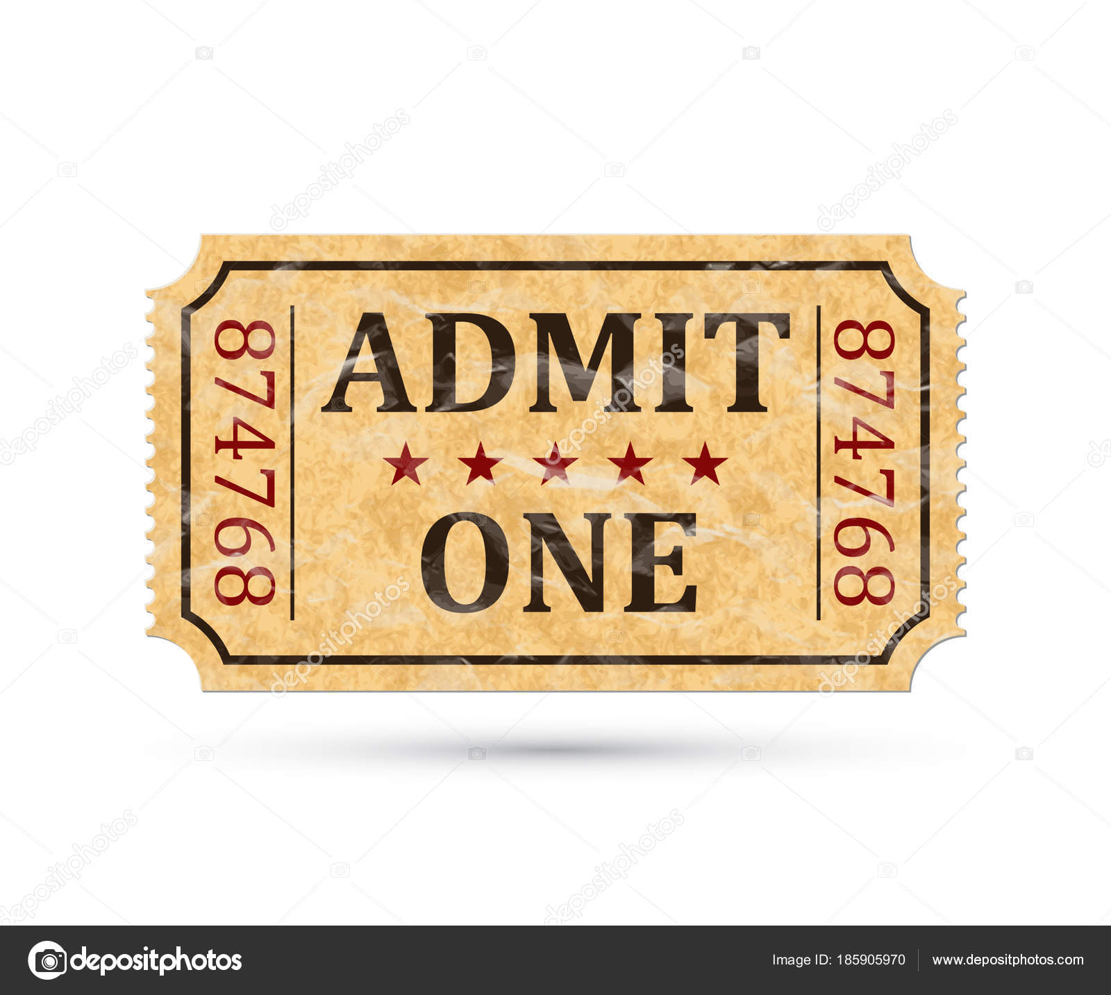 Vintage Admission Ticket