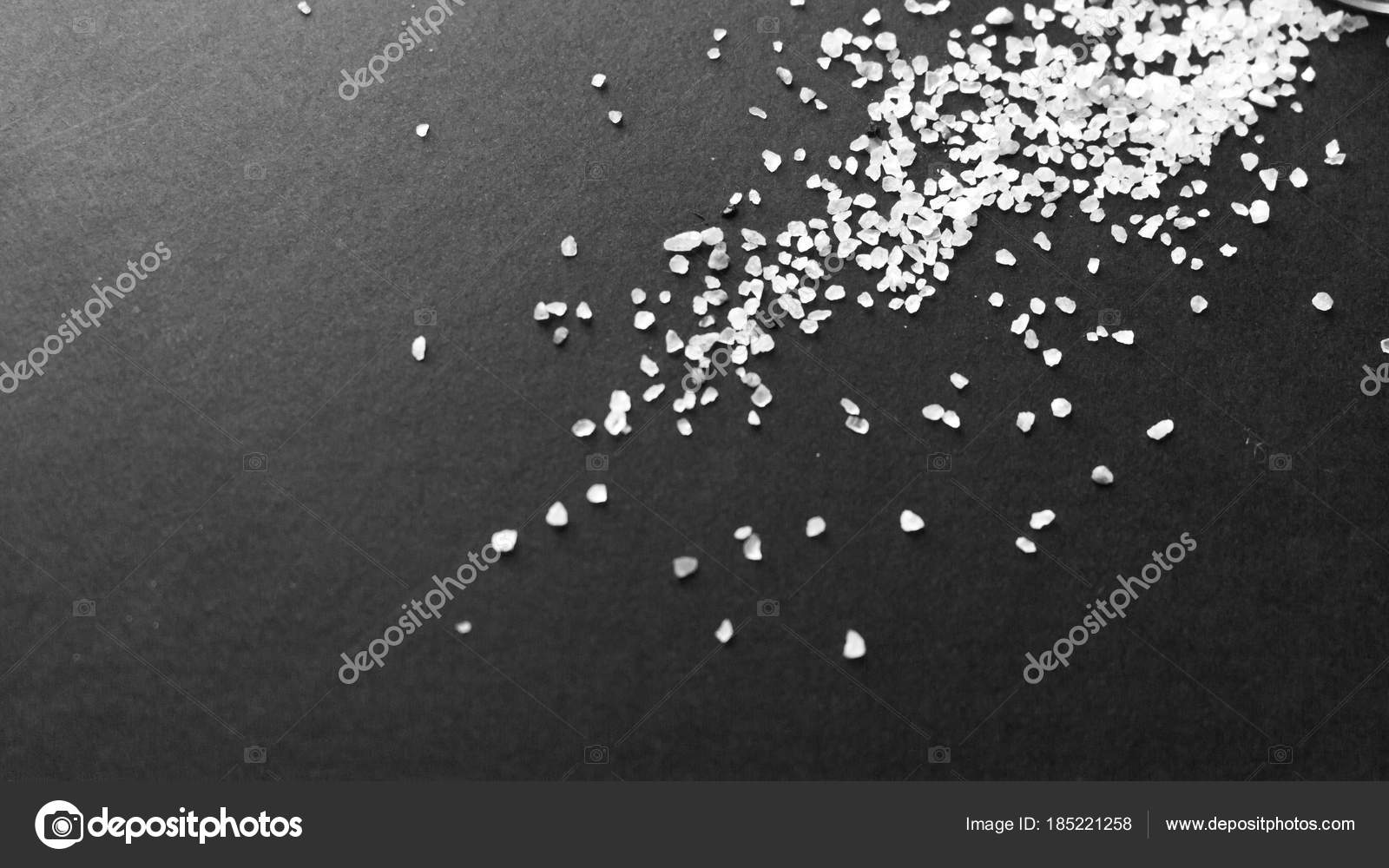 Scattered Flavored Salt Black Background Stock Photo by ©anna ...