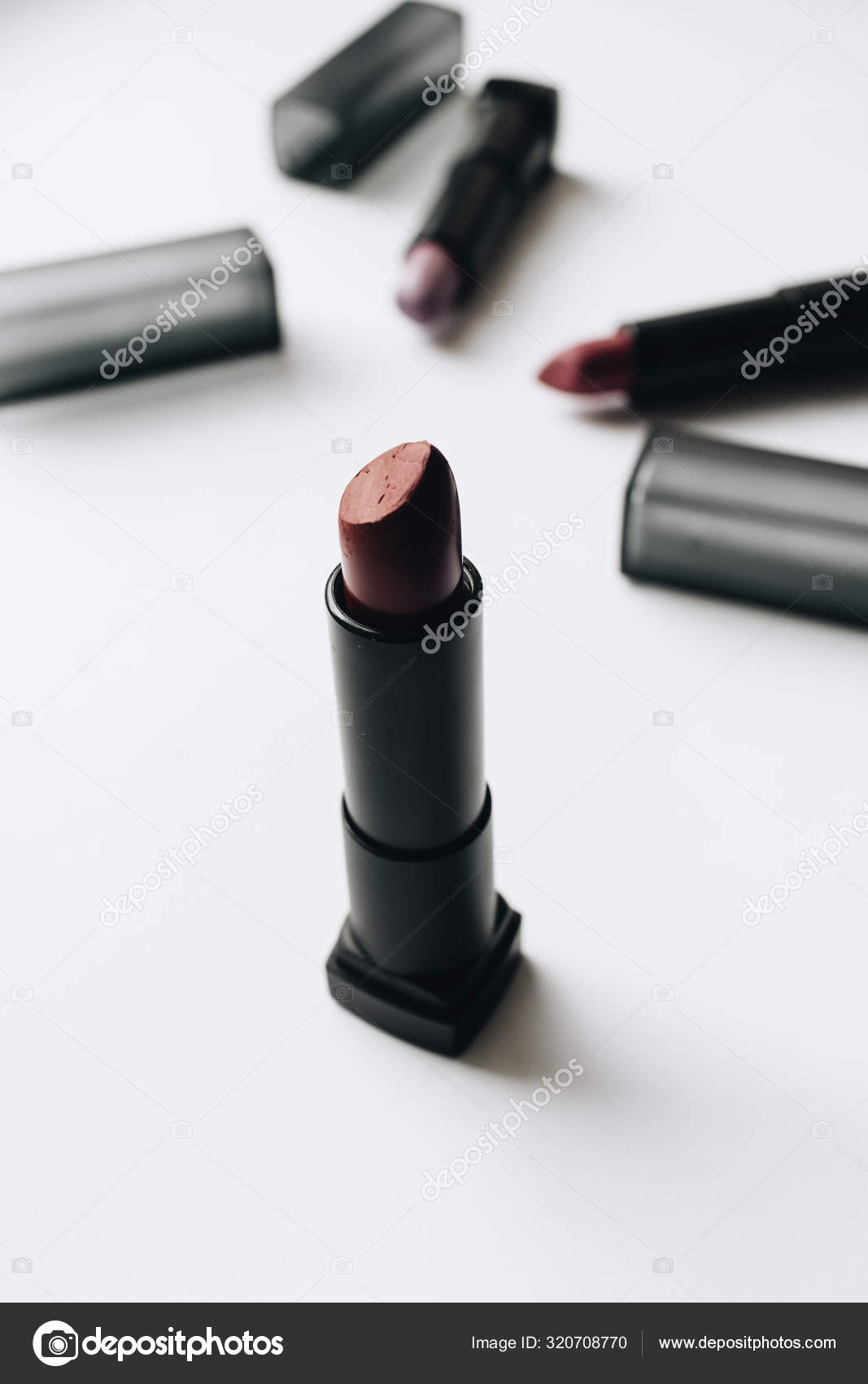 Collection Lipsticks White Background Stock Photo by ©anna_georgievna ...