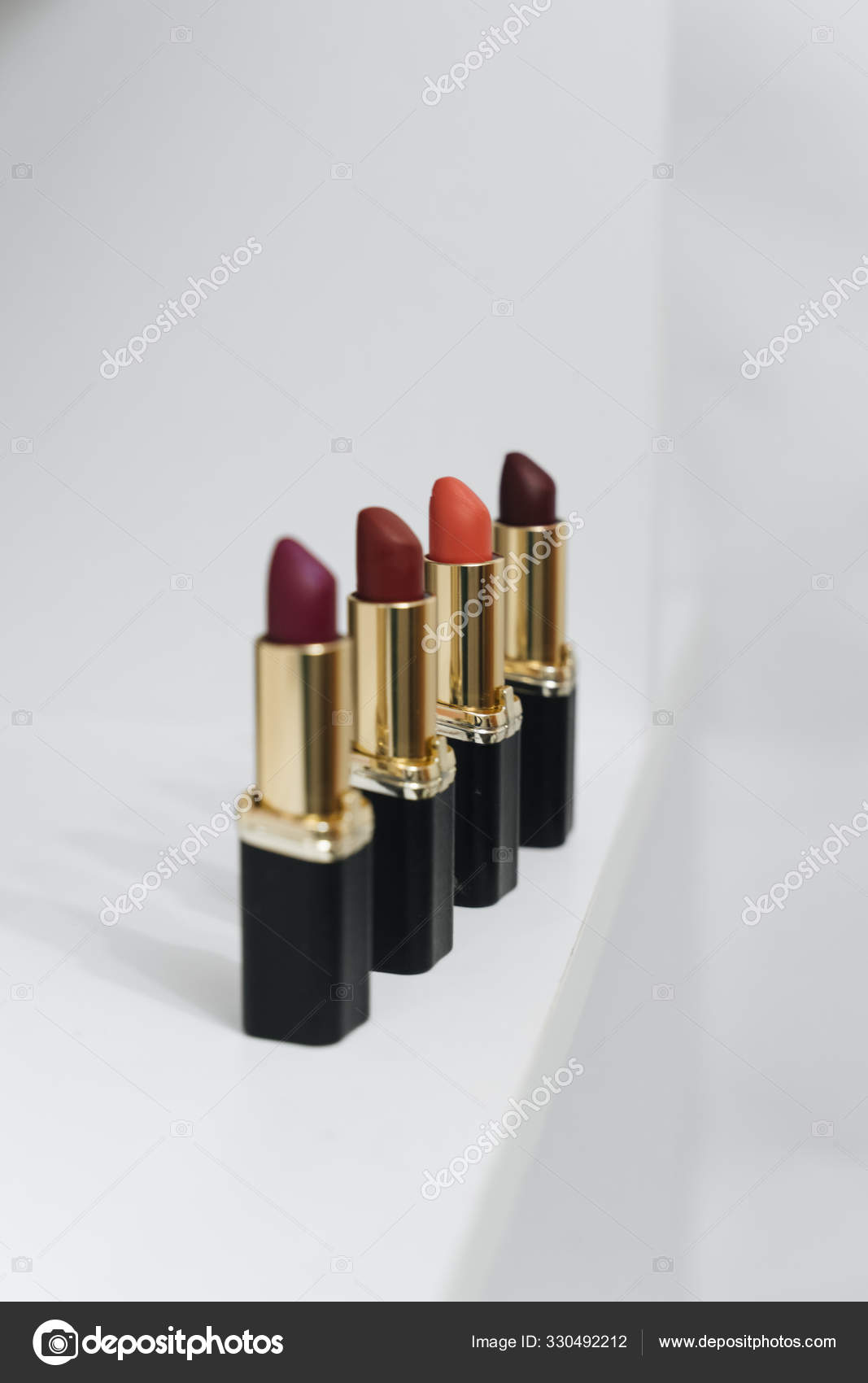 Collection Lipsticks White Background Stock Photo by ©anna_georgievna ...