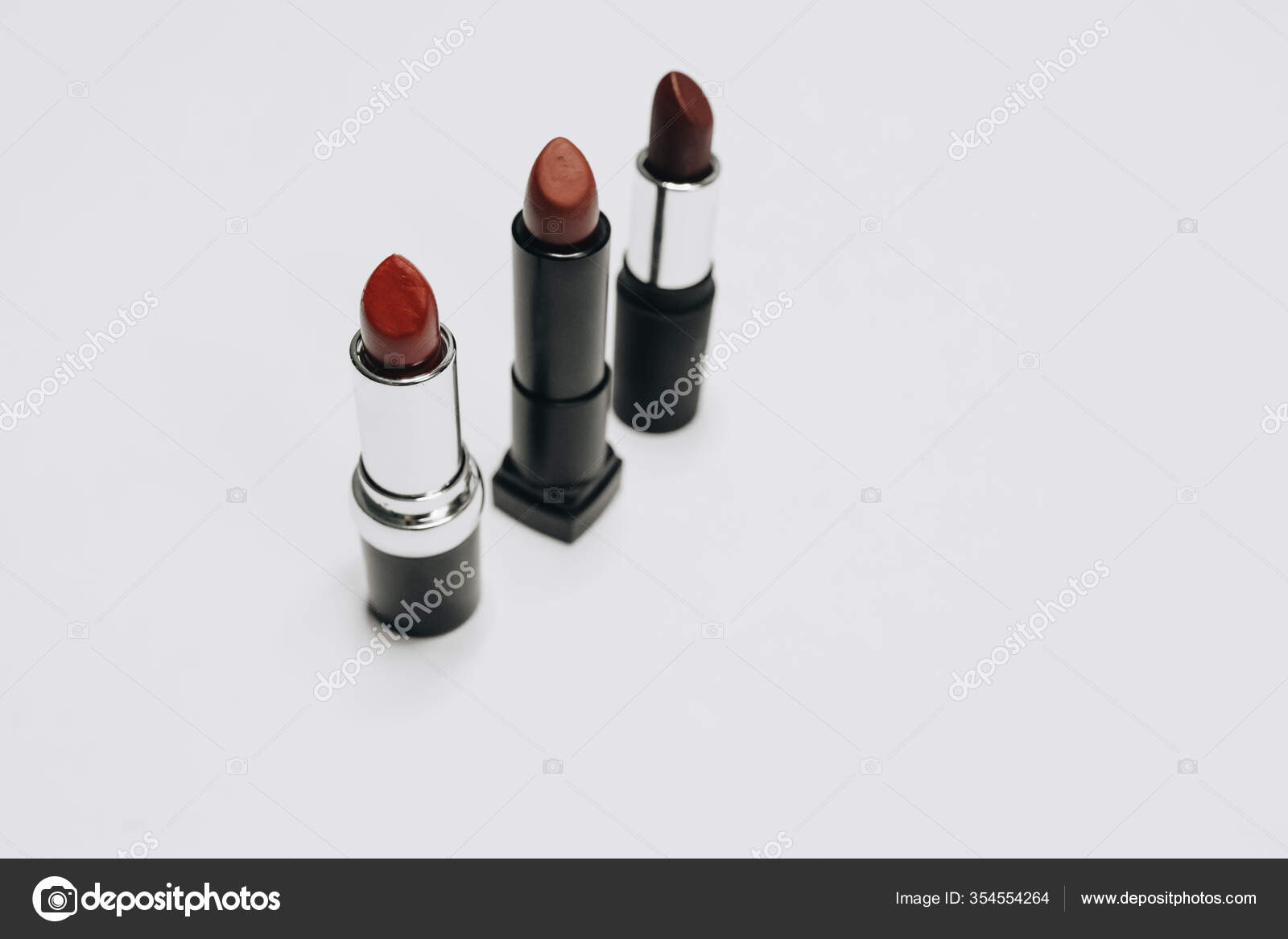 Collection Lipsticks White Background Stock Photo by ©anna_georgievna ...