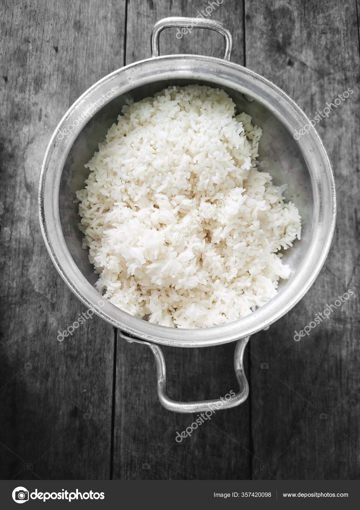 Close Cooked Rice — Stock Photo © luknaja #357420098