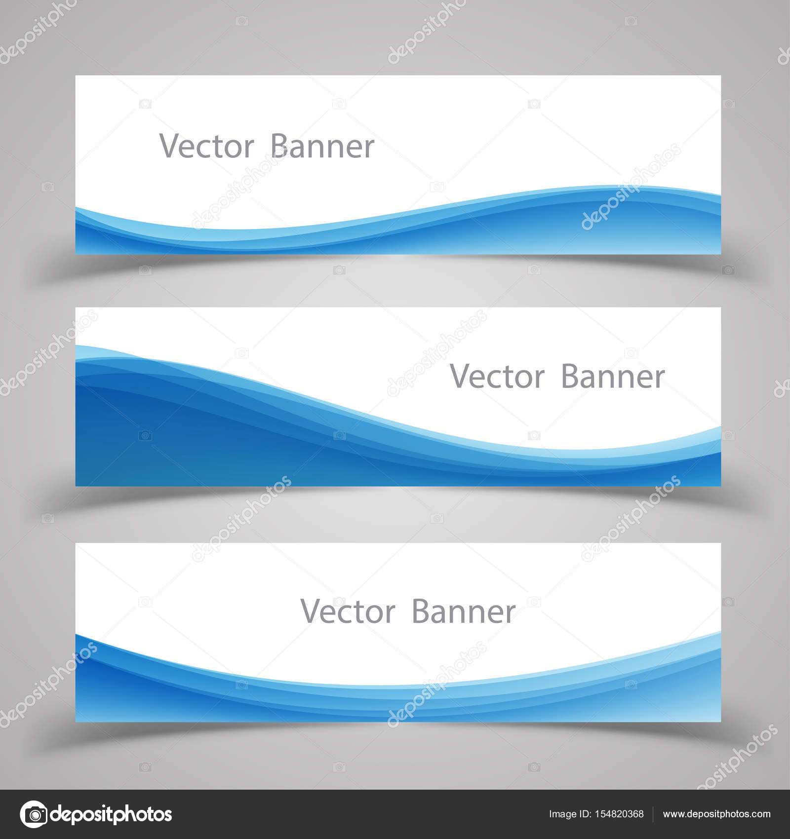 Conjunto de plantillas de banner Ilustración vectorial abstracta ...