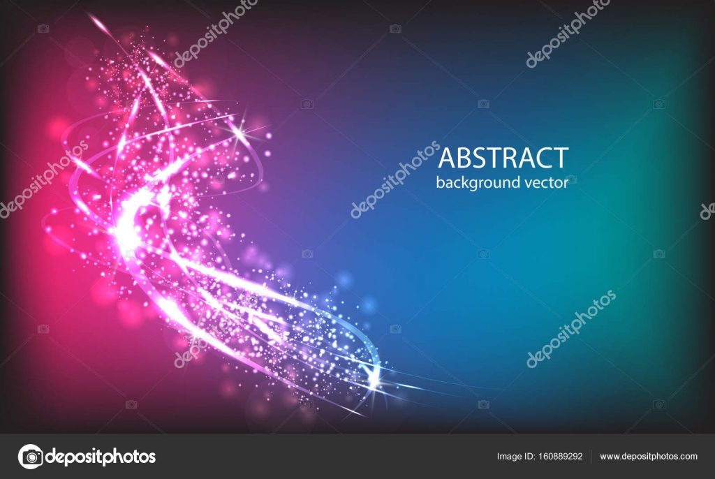Vector abstract blue motion light effect background. Composition Stock ...