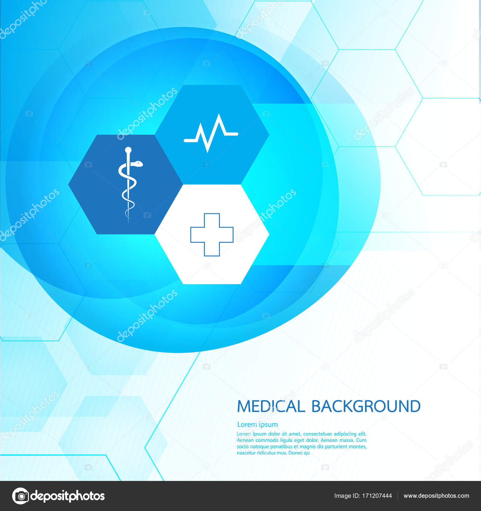Abstract molecules medical background concept template design Ve Stock ...