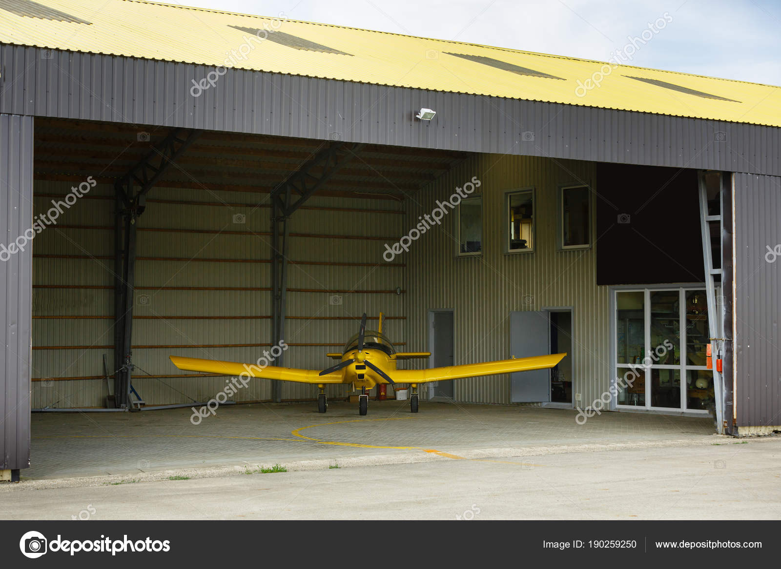 Small plane standing in shed ⬇ Stock Photo, Image by © Svetography ...