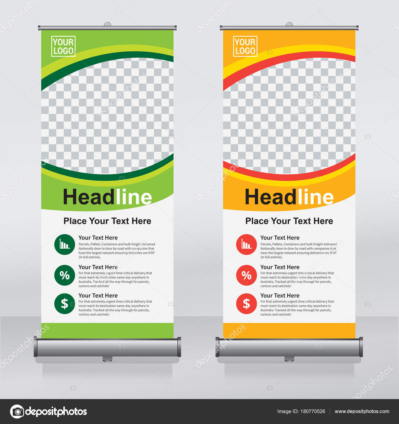 Roll Banner Design Template Vertical Abstract Background Pull Design ...