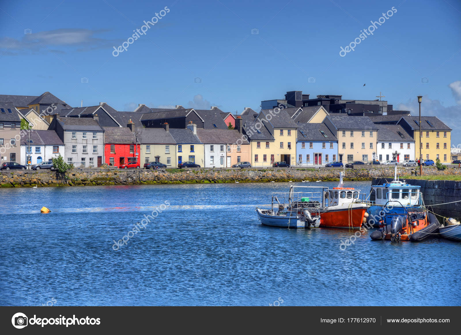 Claddagh Galway Galway Ireland — Stock Photo © jbyard #177612970