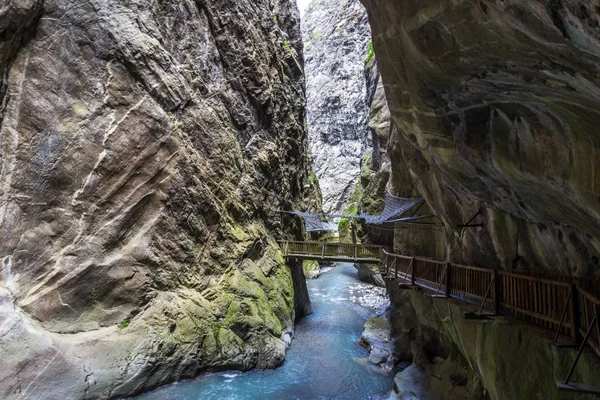 Gorge Trient Valais Canton Switzerland Alps Stock Photo by ...