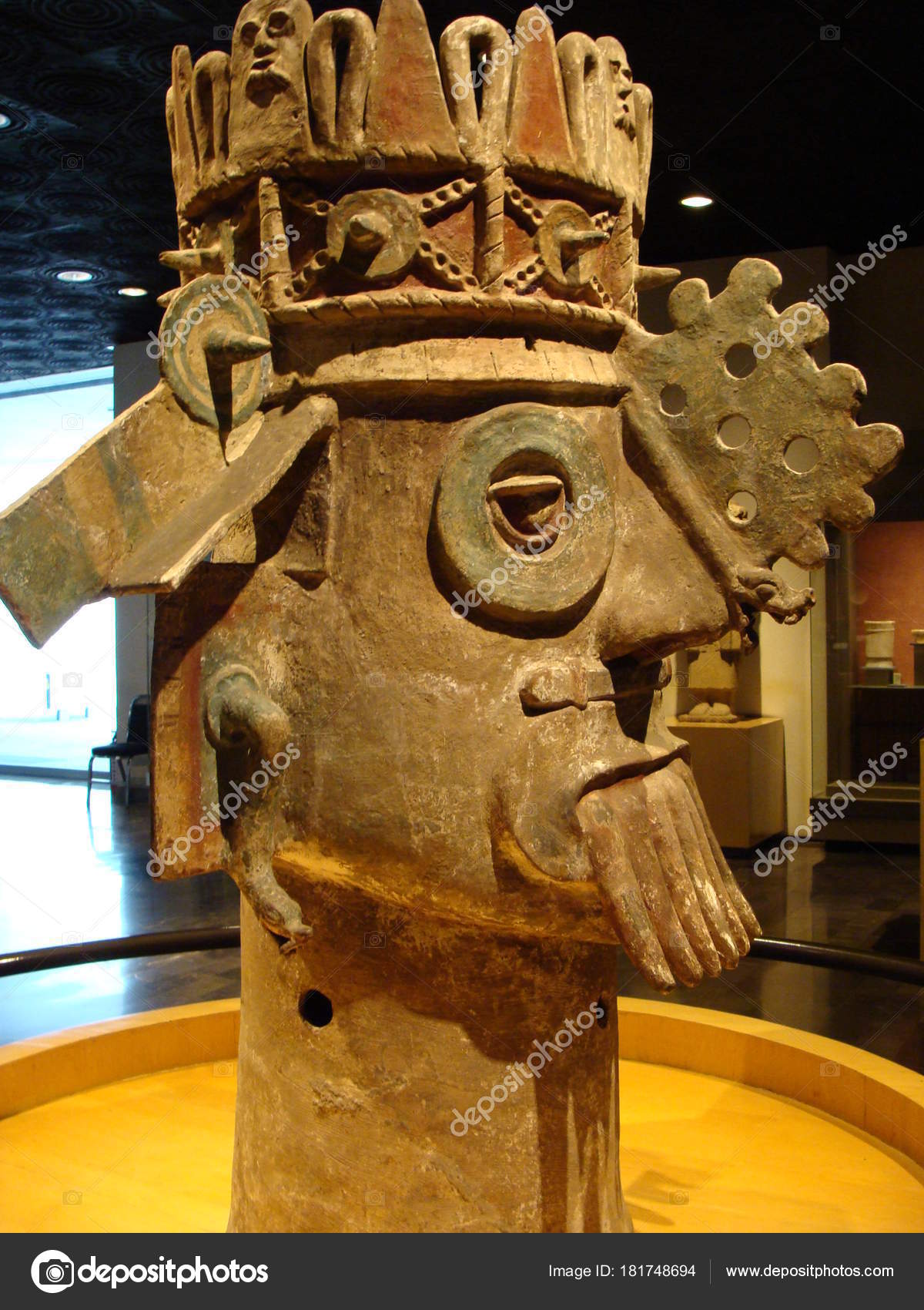 Aztec Rain God Statue