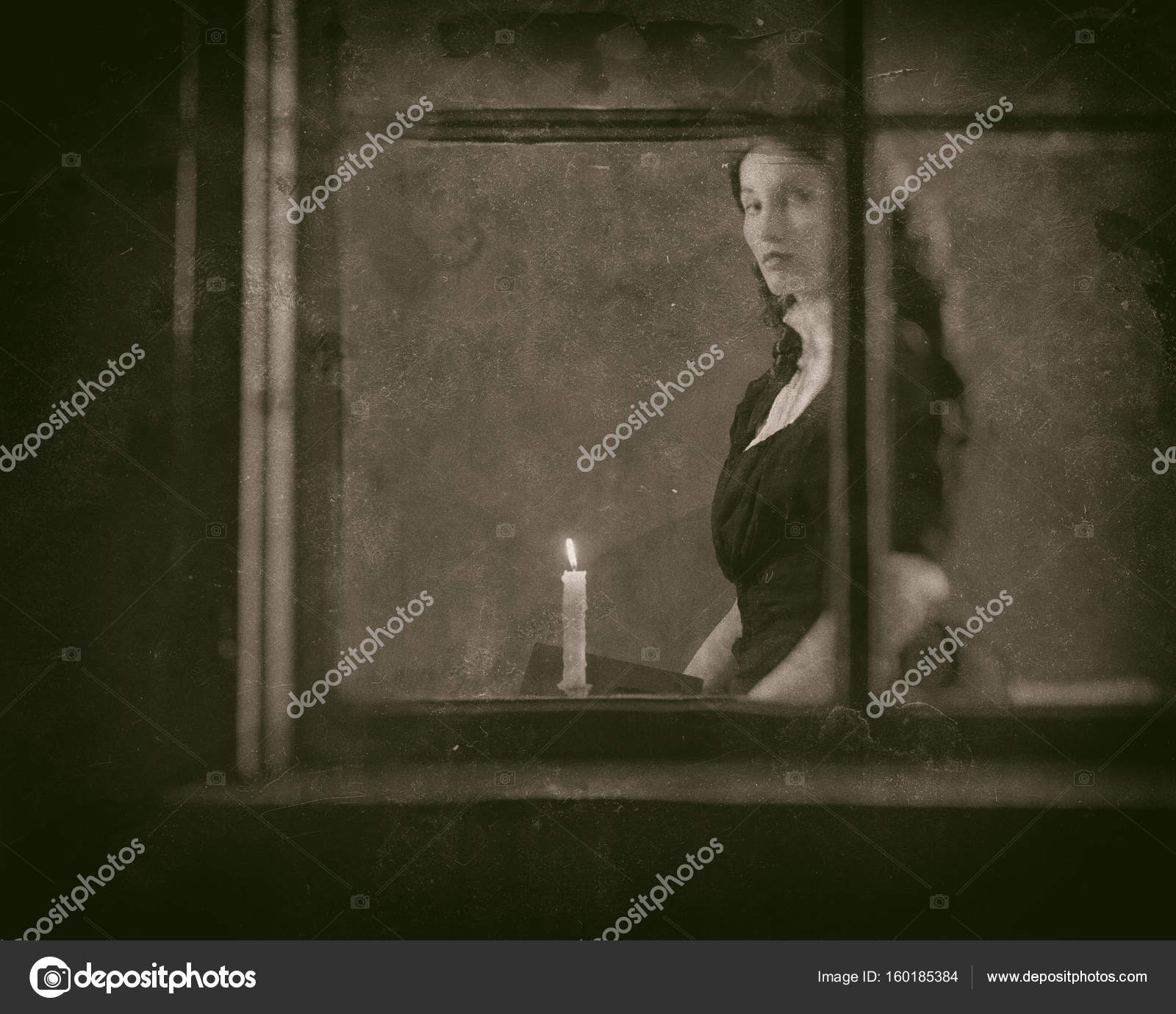 Victorian woman reading book Stock Photo by ©ysbrand 160185384