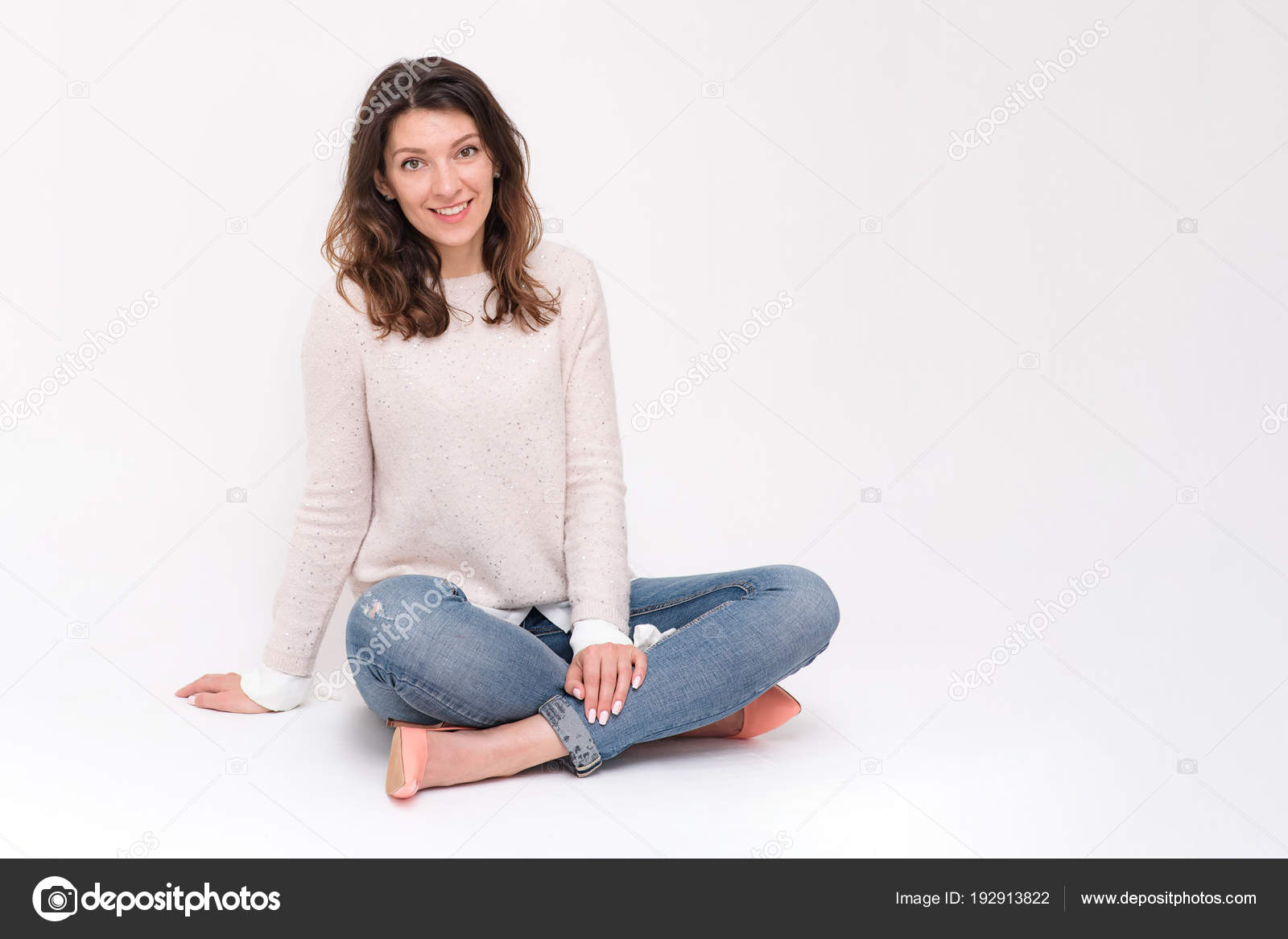 Sitting Poses Stock