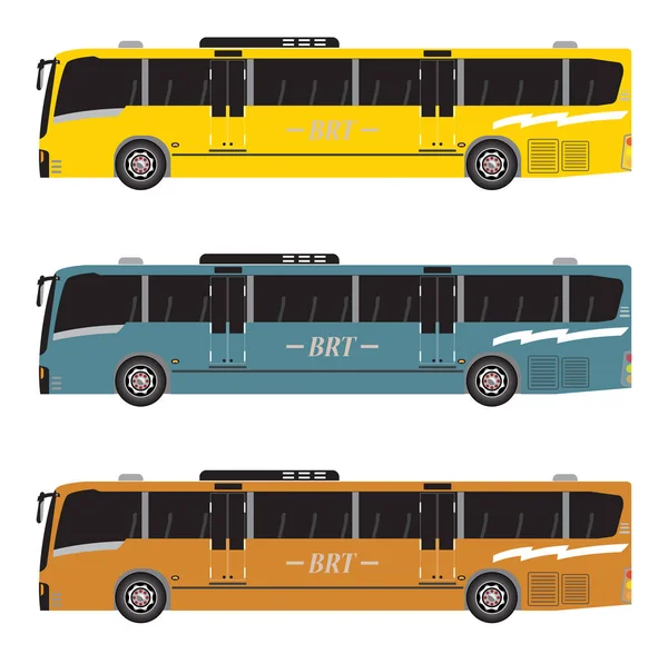 Set of Bus Rapid Transit or BRT Stock Vector Image by ©nitinut380 ...