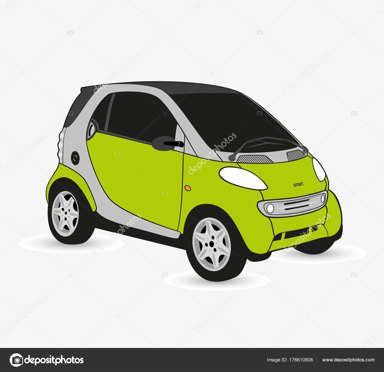 Green Car Vector Illustration Stock Vector by ©kwaczek 176610808