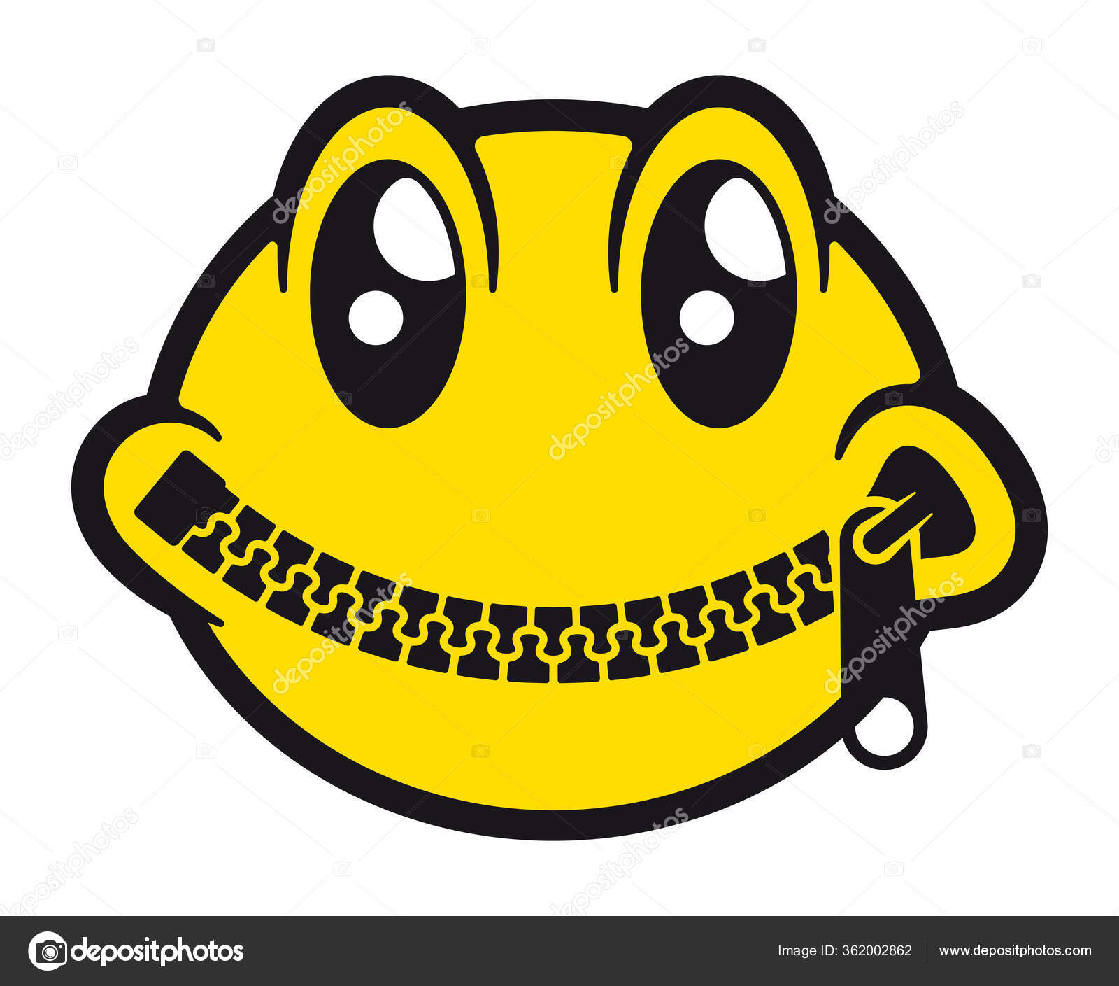 Zipper Smiley Face