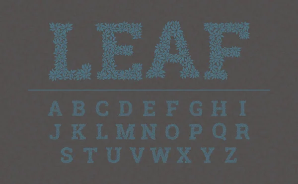 Leaf font Stock Photos, Royalty Free Leaf font Images | Depositphotos