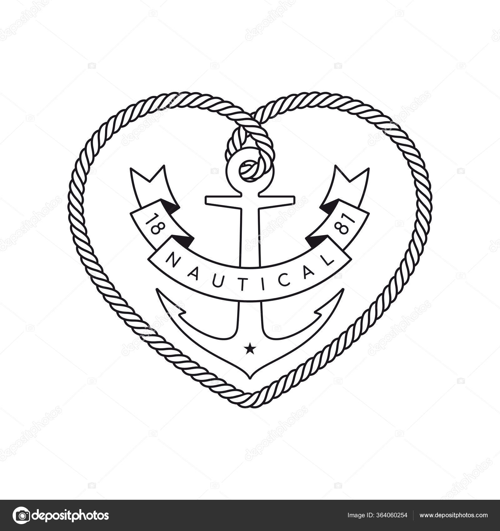 Infinity Symbol With Anchor And Rope
