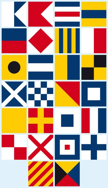 Vector International Marine Flags Texture Decor Stock Vector Image by ...