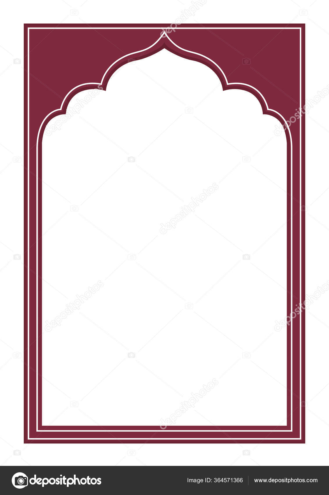 Indian Frame White Background Stock Vector Image by ©kwaczek #364571366