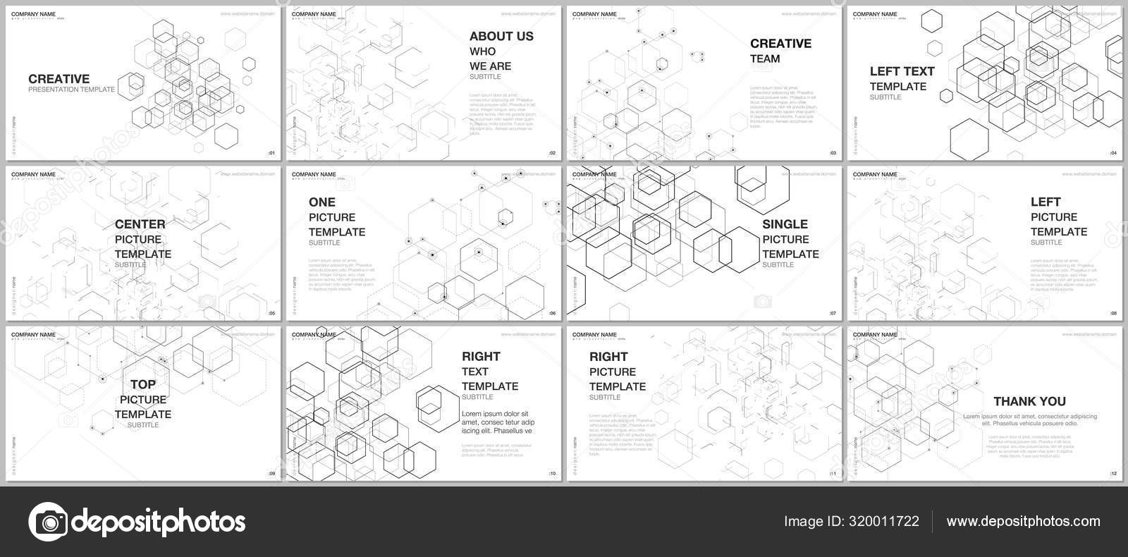 Presentation design vector templates, multipurpose template for ...