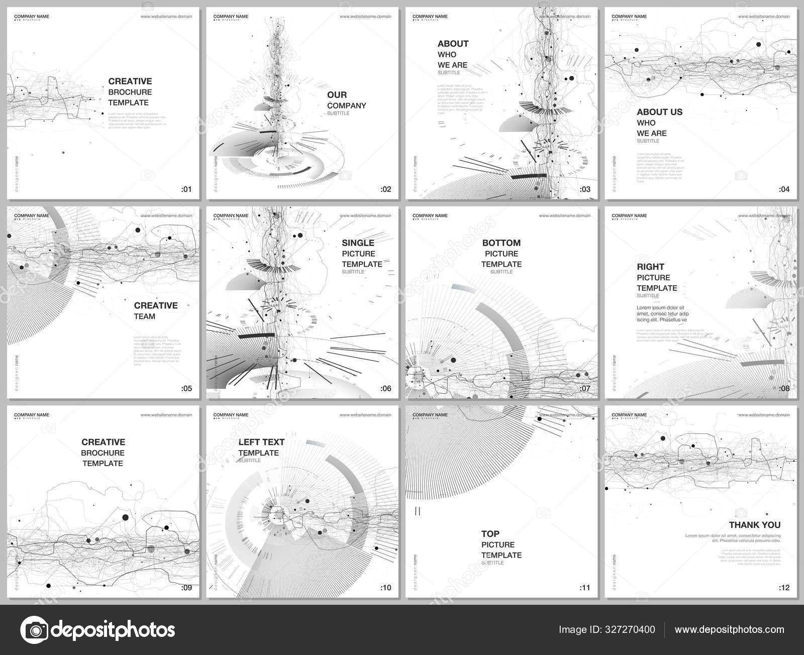 Brochure layout of square format covers design templates for square ...