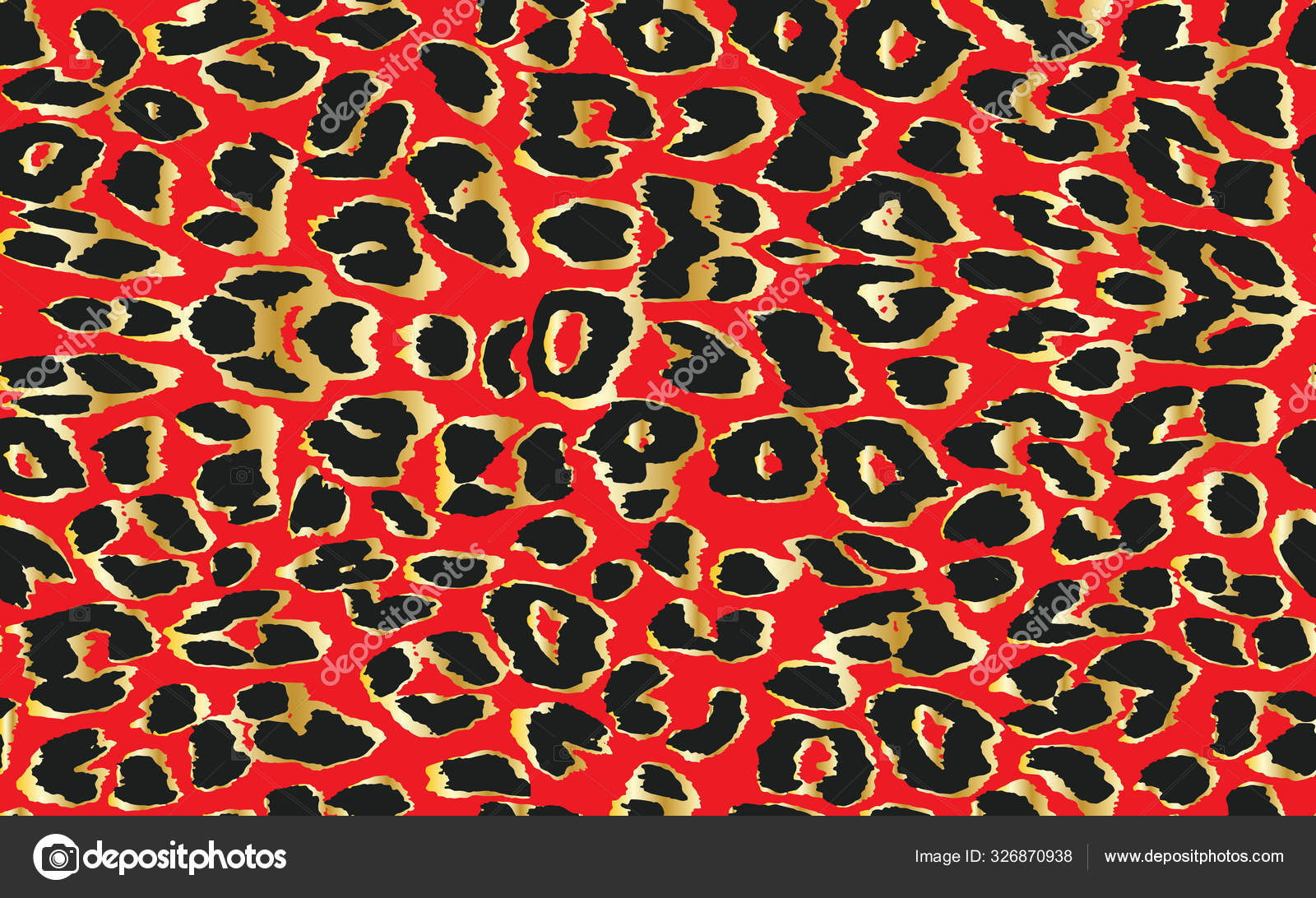Leopard background. Seamless pattern Stock Illustration by ©feoktistova ...