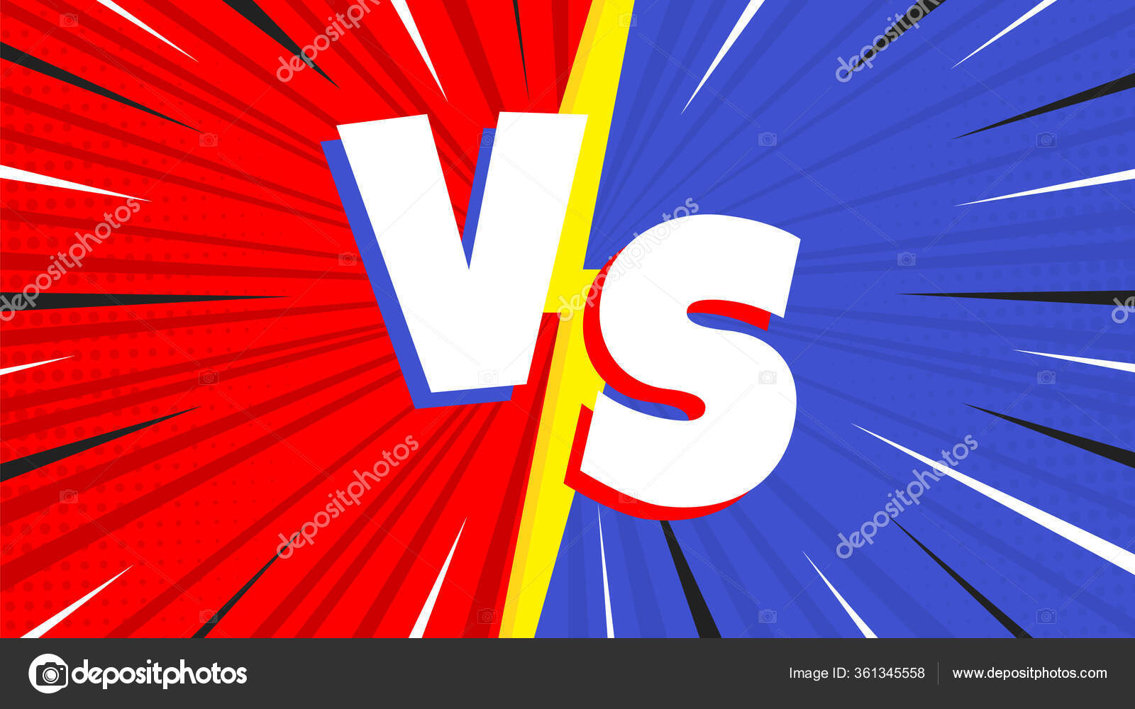 Versus screen flat style design vector illustration Stock Vector Image ...