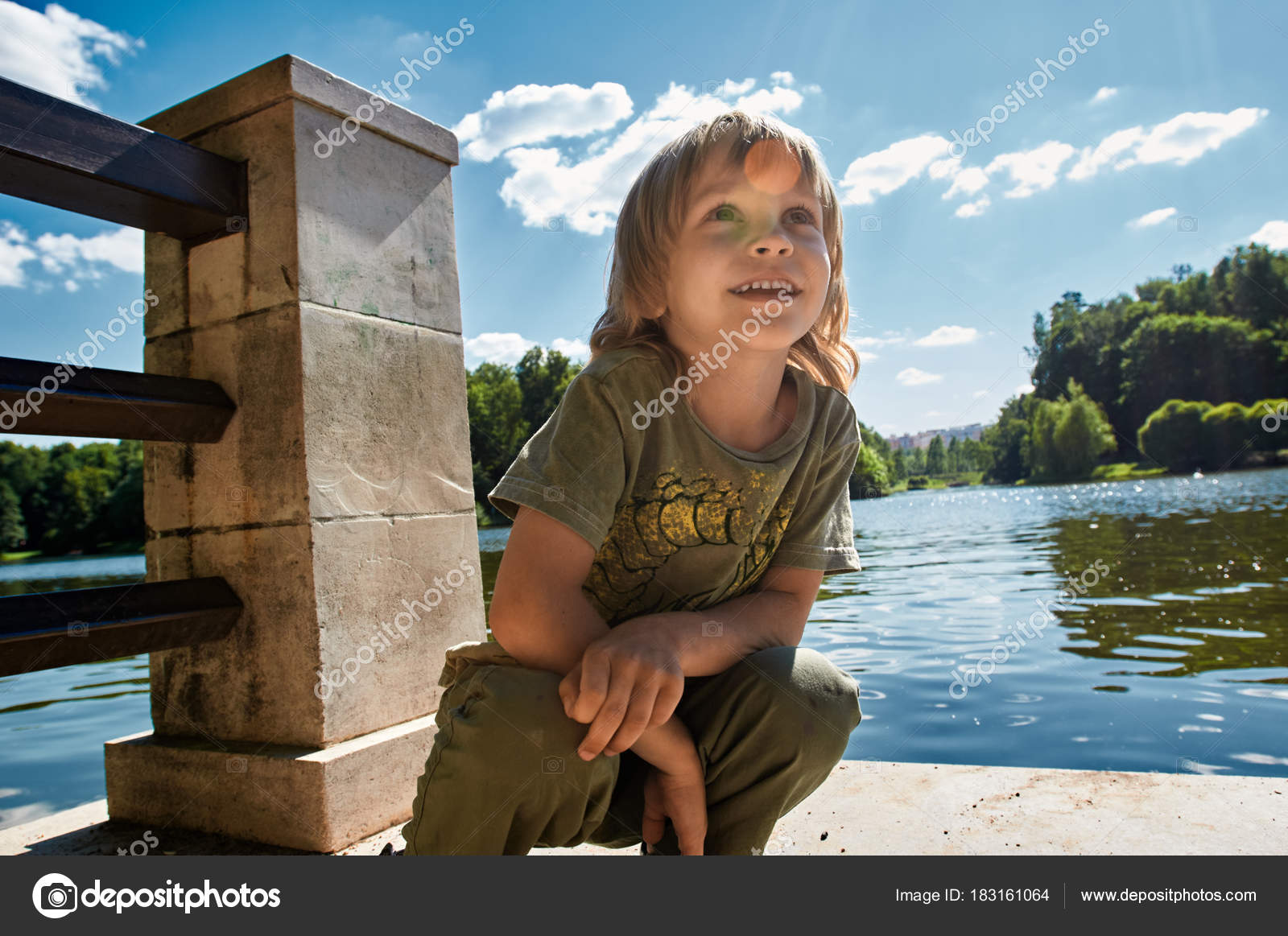 Little boy dock Stock Photo by ©seenaad 183161064