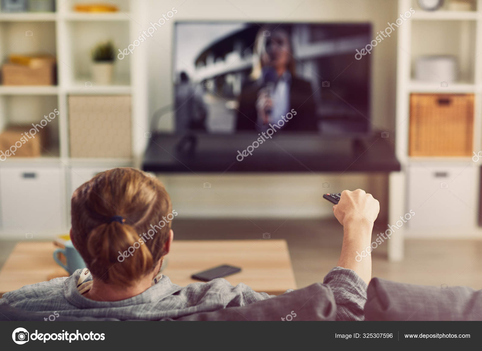 Lazy Person Watching Tv