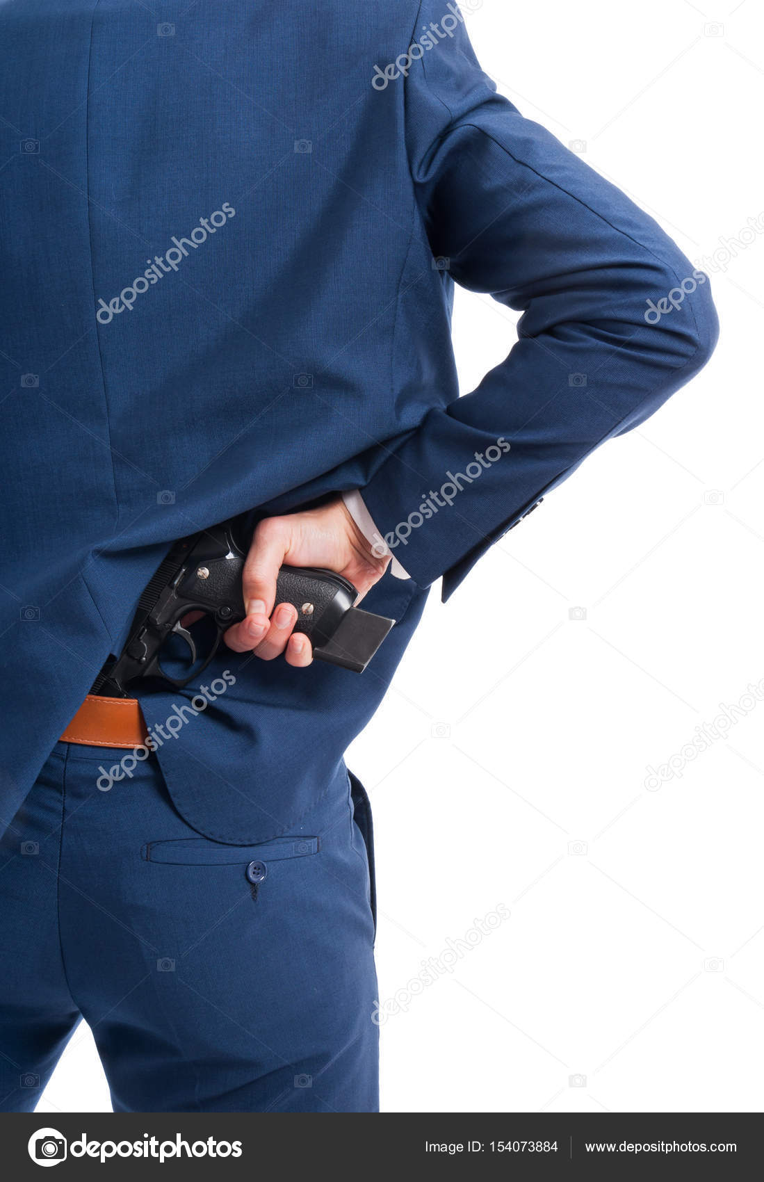 Man taking a gun from his back Stock Photo by ©catalin205 154073884