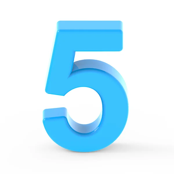 3d shiny blue number 5 Stock Vector Image by ©kchungtw #121742940