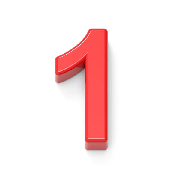 3d white number 1 with red frame Stock Photo by ©kchungtw 127934444