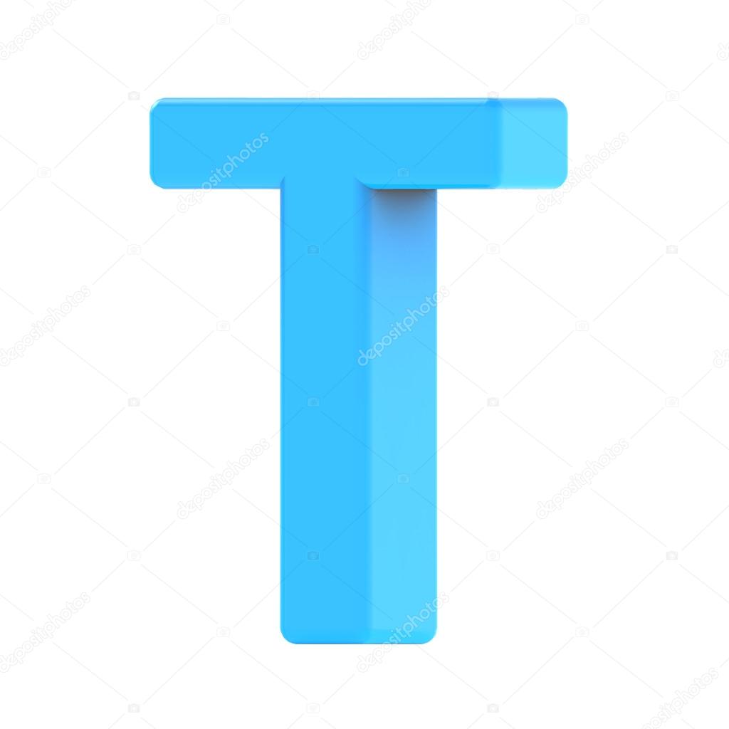 Light blue letter T Stock Photo by ©kchungtw 126482840