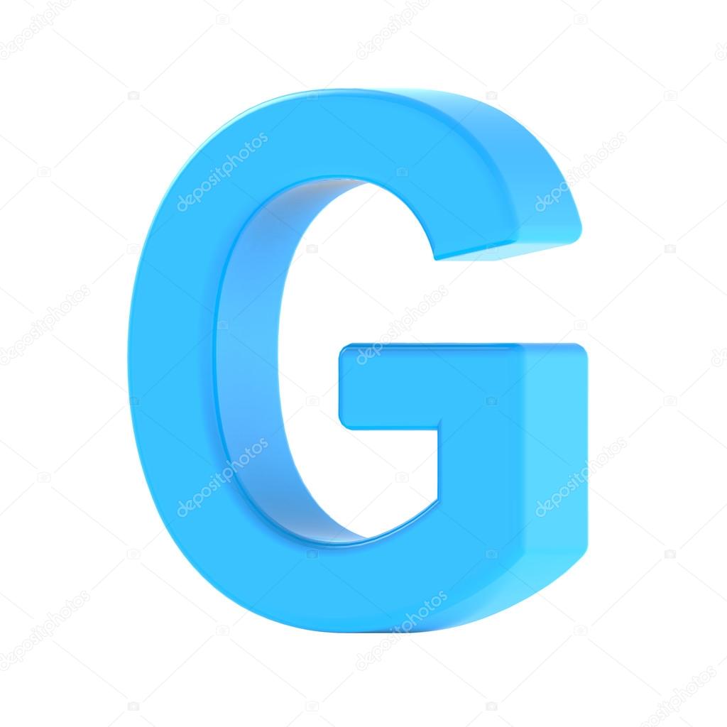 Light blue letter G — Stock Photo © kchungtw #126483436