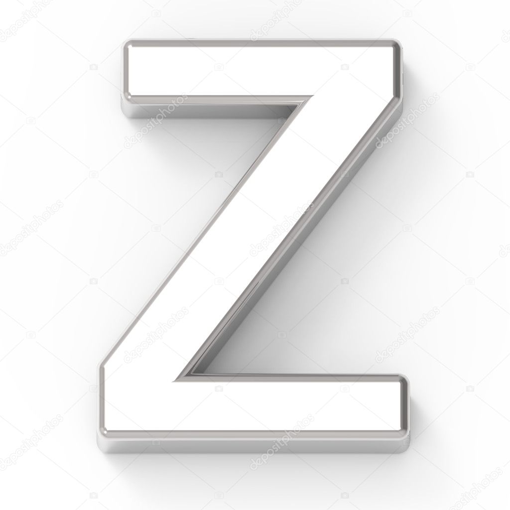 Silver letter Z — Stock Photo © kchungtw #126484110