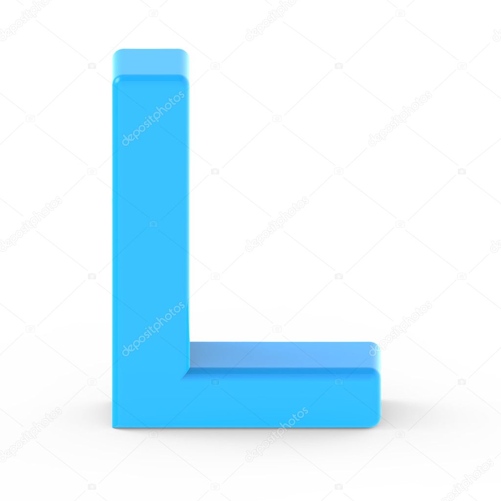 Light blue letter L Stock Photo by ©kchungtw 126487040