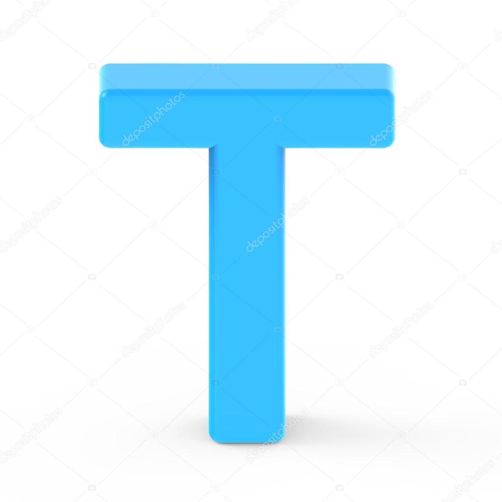 Light blue letter T Stock Photo by ©kchungtw 126487050