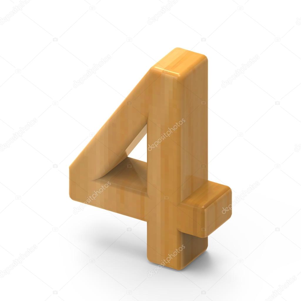 Wooden grain number 4 — Stock Photo © kchungtw #126488024