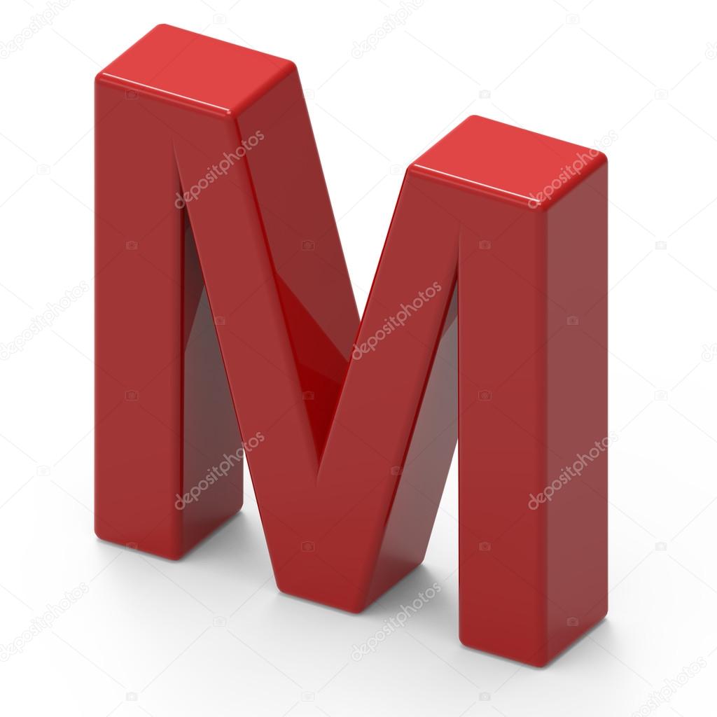Smooth red font M Stock Photo by ©kchungtw 126565634