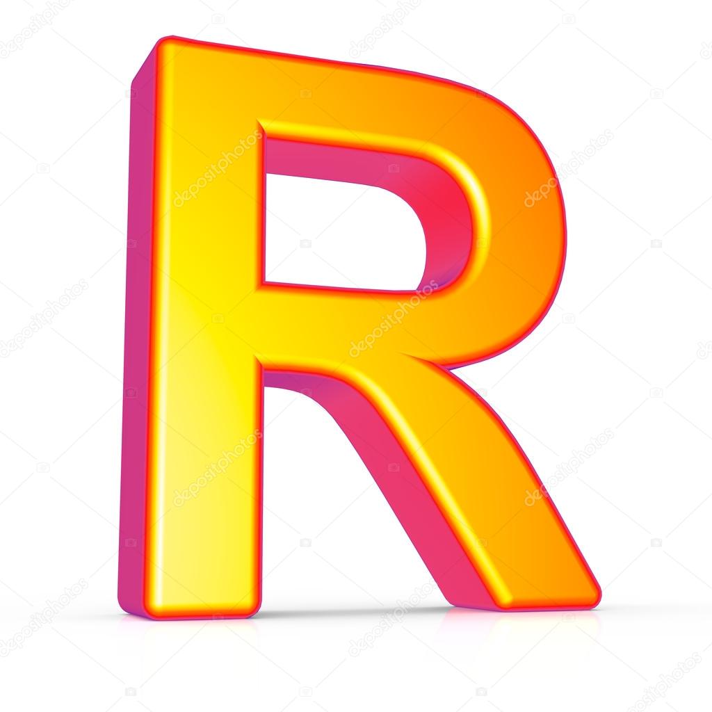 3d golden letter R Stock Photo by ©kchungtw 127375878