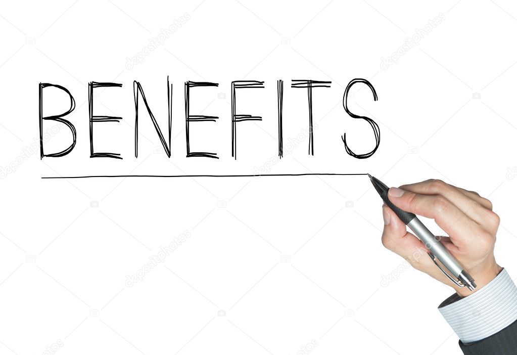 Benefits written by hand — Stock Photo © kchungtw #127398410