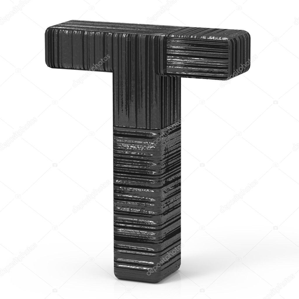 3d black letter T Stock Photo by ©kchungtw 127939294