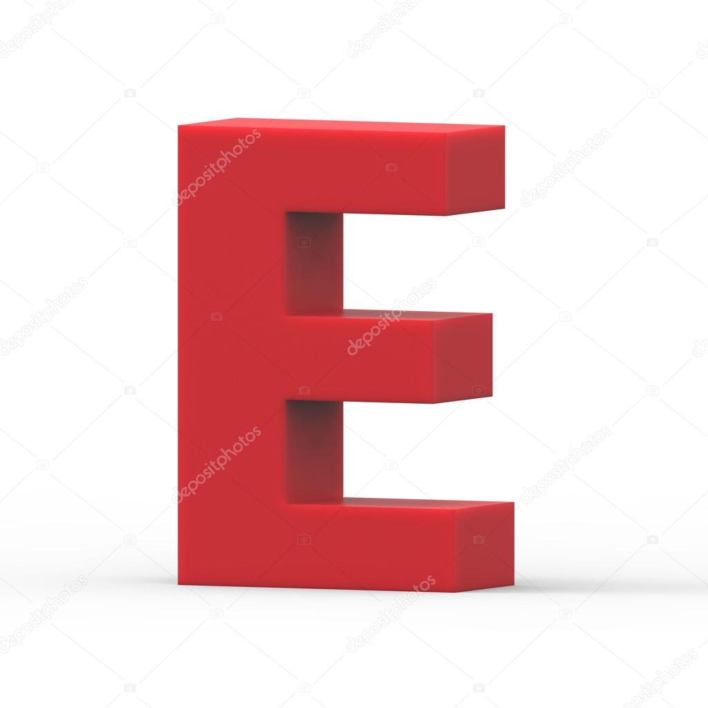 Right red letter E Stock Photo by ©kchungtw 128061632